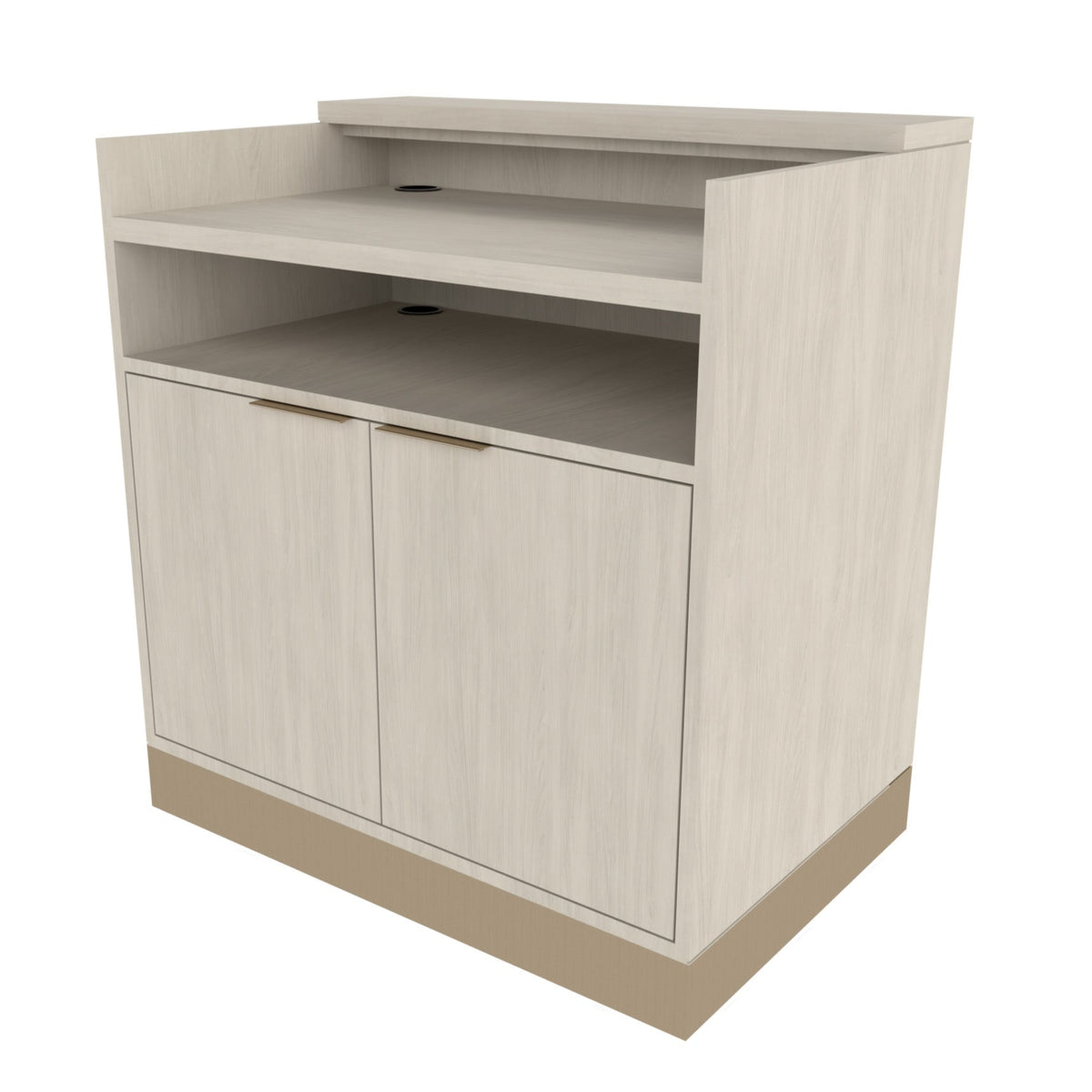 PS Essentials Blox 36"w Concierge Desk w/LED Light & Metal Toekick ...